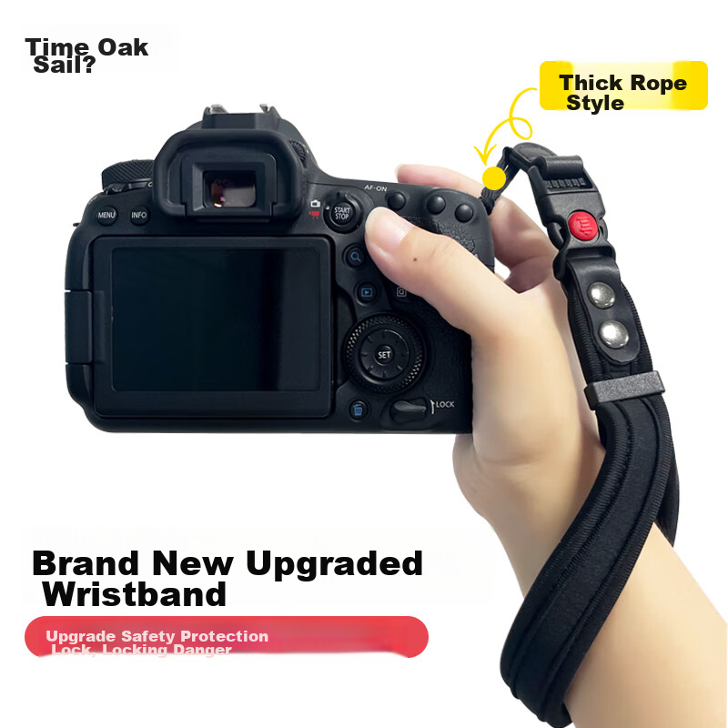 Shilienfan Camera Wrist Strap, Woven Camera Strap, Quick-Release Wrist Strap, Suitable for Canon/Nikon/Sony/Fuji Camera Wrist Strap Accessories [With Safety Lock]