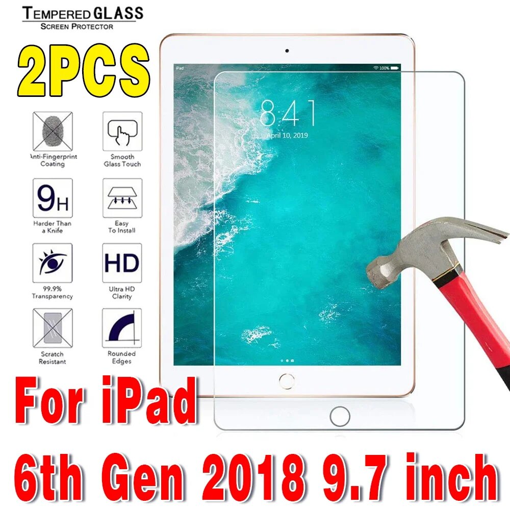 Защитная пленка из закаленного стекла для iPad 2 шт. iPad 6th 9.7 inch