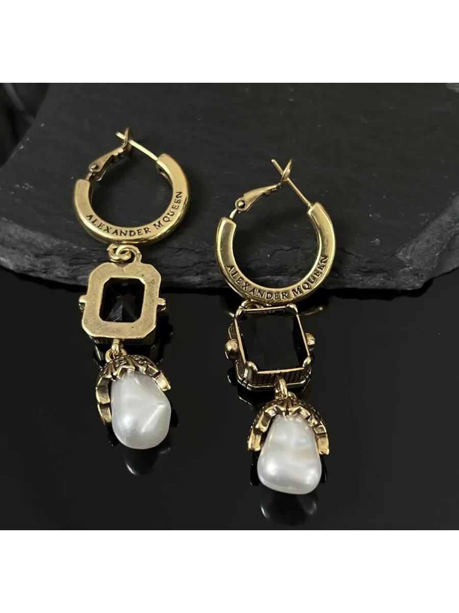 Серьги, жемчуг имитация