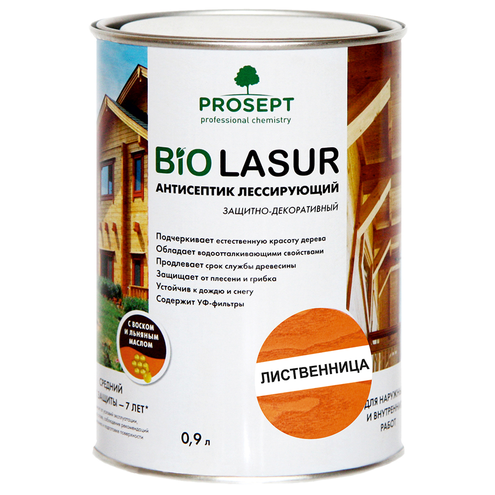 Антисептик Prosept Bio Lasur 0,9л 034-09 / Просепт.