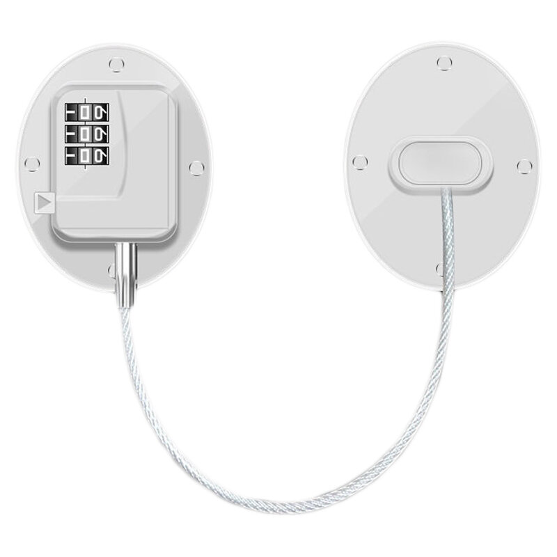 Комбинированный замок для холодильника, прочный металлический ABS, многофункциональный замок для морозильной камеры для оконной двери шкафа, FQ1, белый