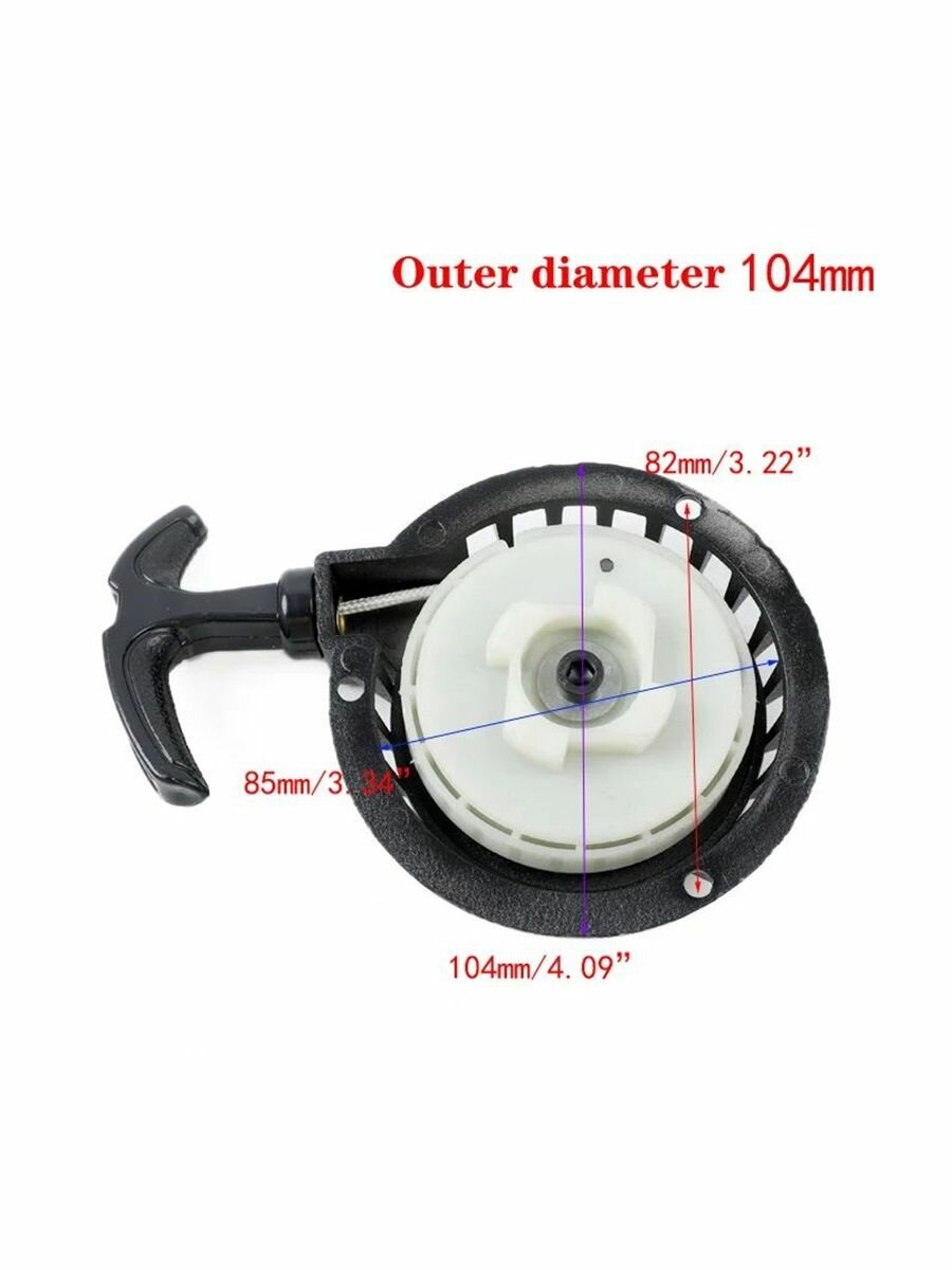 Пусковое устройство из алюминиевого сплава, легко тянуть, подходит для 47cc 49cc 2 Stoke, карманный мини-внедорожник для питбайка, мотовездехода, квадроцикла, 2-тактный мини-мотоцикл