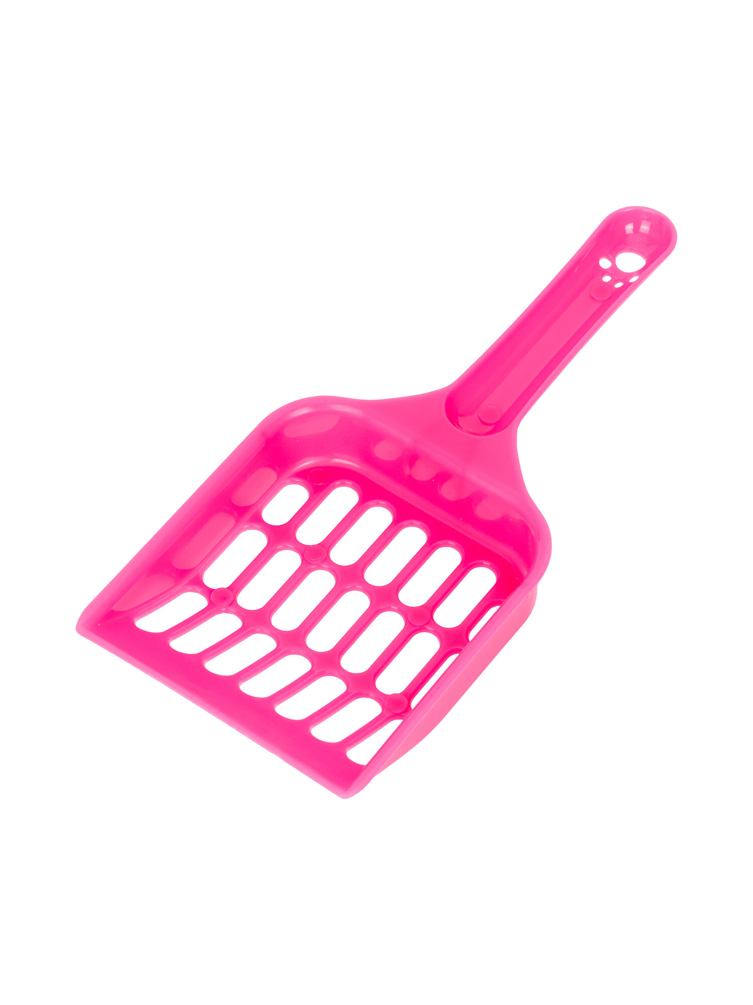 Совок для лотка, для кошачьего туалета с отверстиями Zoo One, 20*9*2,5 см, розовый, P136-03