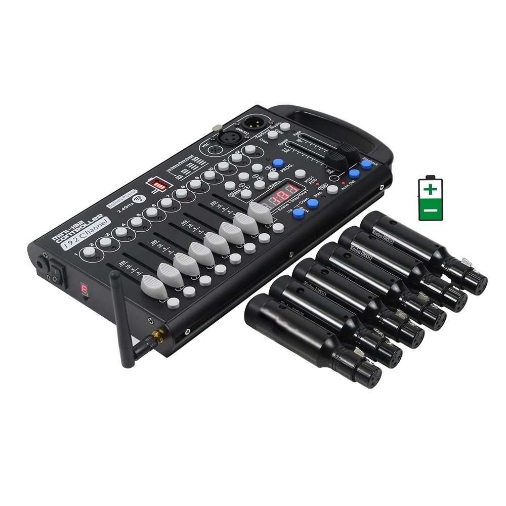 COLORNIE Беспроводной DMX контроллер 192 каналов Европейская вилка (EU Plug), 1C 6R