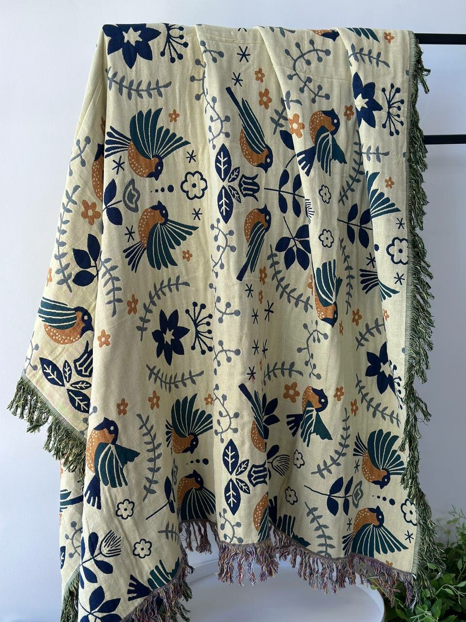 Хлопковое двустороннее покрывало на кровать (диван) 200/230 SEA HOME