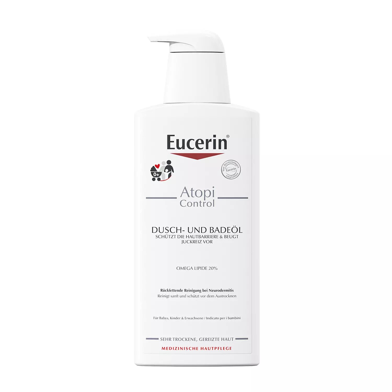 Eucerin, "AtopiCONTROL" очищающее масло для душа (63173), 400 мл