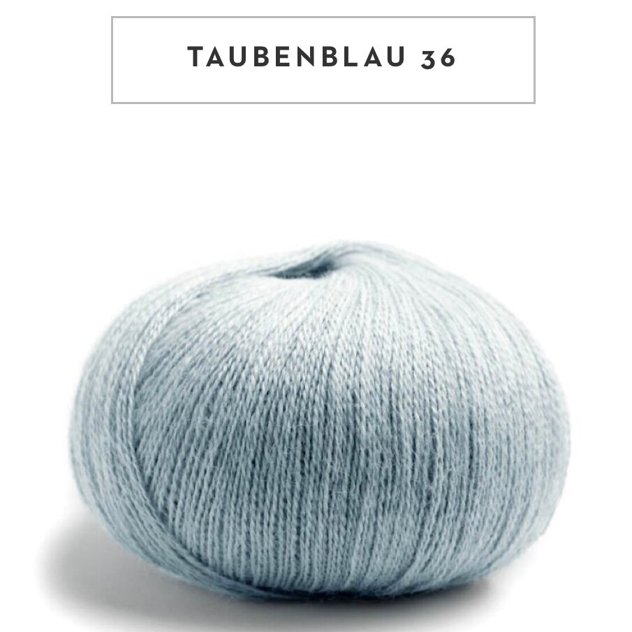 Piura /Пиура/ пряжа Lamana, 100% бэби альпака, 50г/400м (36, taubenblau (пудрово-синий), синий)