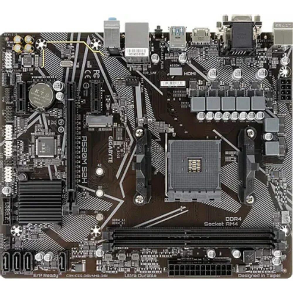 GigaByte Материнская плата A520M S2H Socket AM4 2хDDR IV 1хM.2