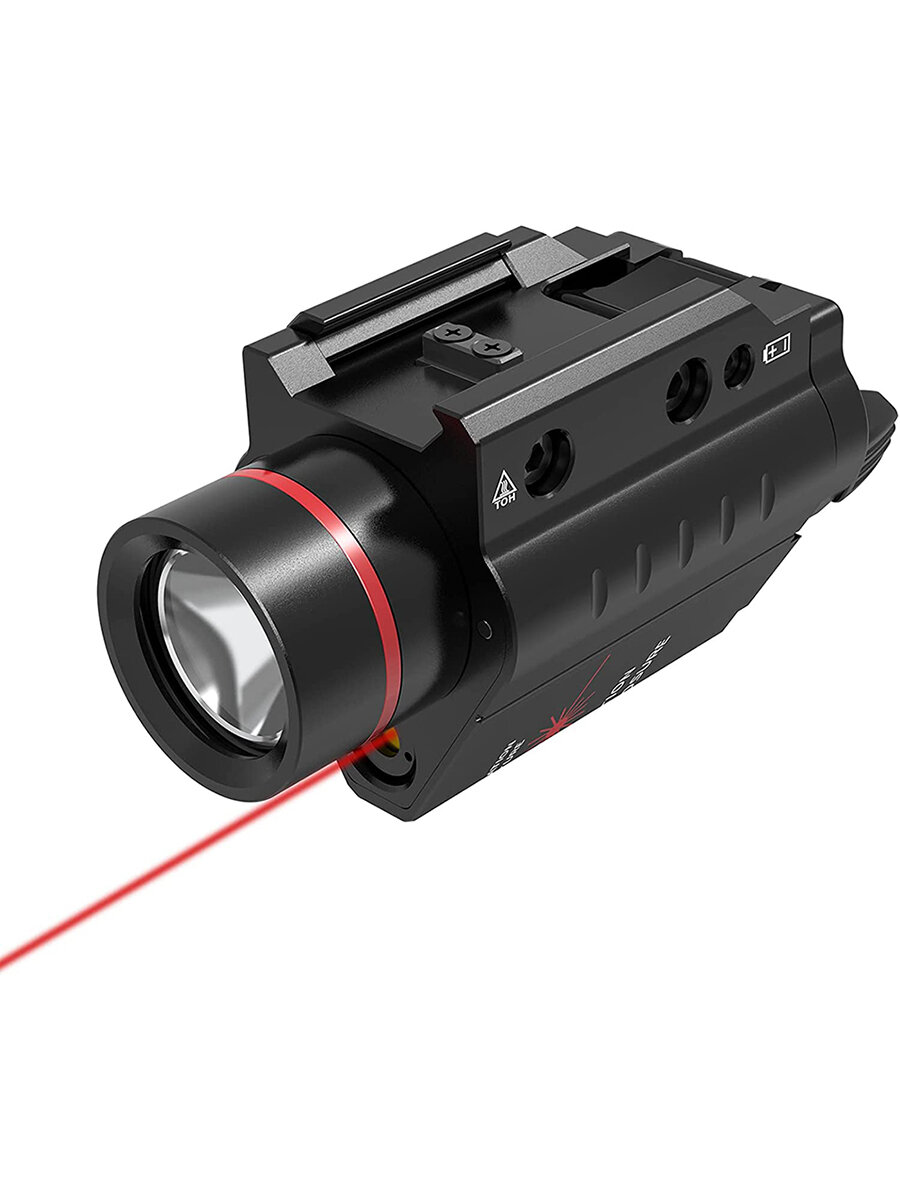 MDGRWY красный лазерный свет Комбо 500 люмен светодиодный тактический фонарь с 20 мм Picatinny Rail Mount