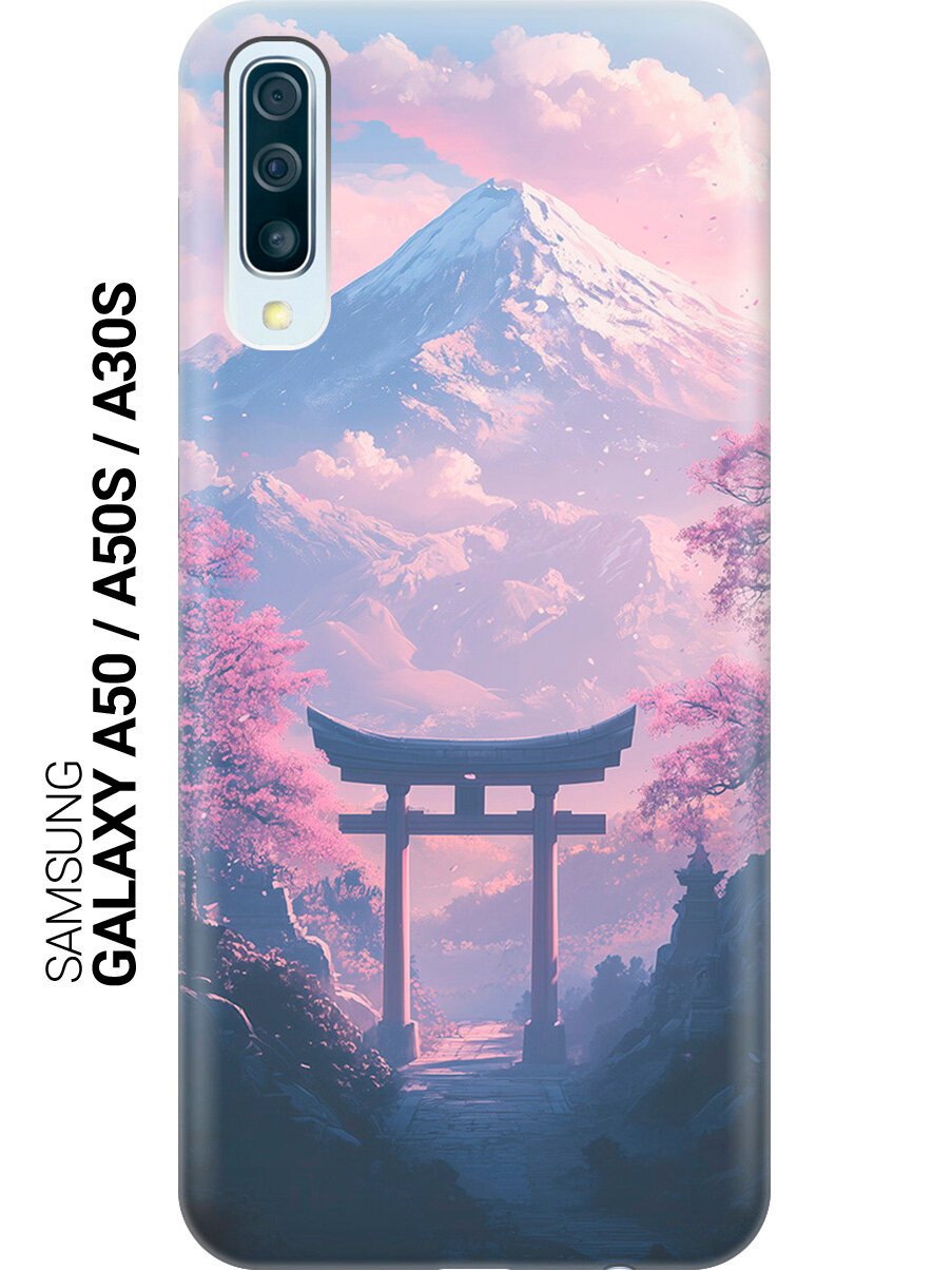 Силиконовый чехол на Samsung Galaxy A50 / A50s / A30s с принтом "Тории и горы"