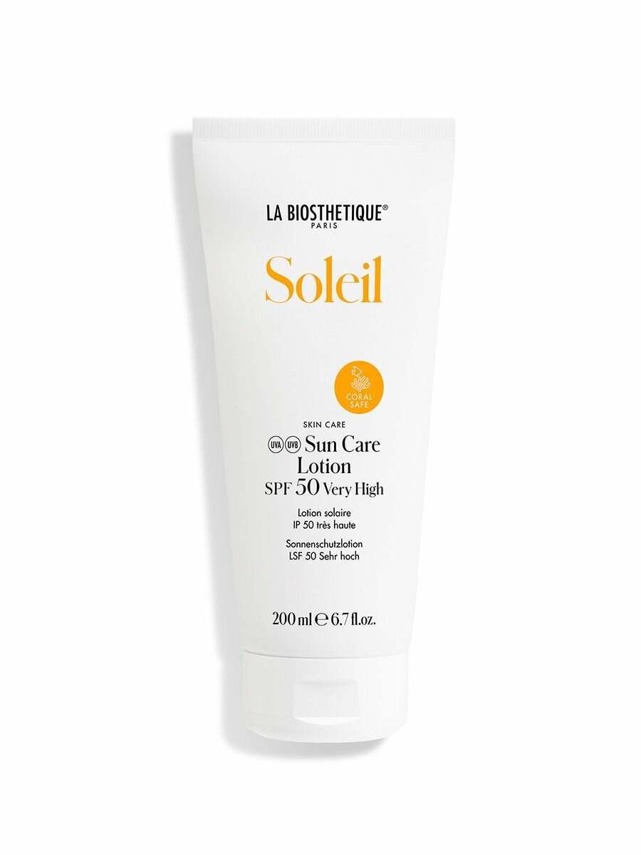 Солнцезащитное молочко SPF50 La Biosthetique для тела 200 мл