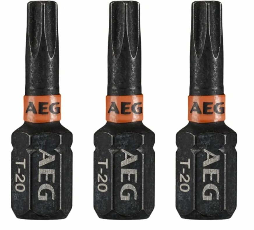 Биты ударные AEG, TX20х25mm, AAK253TX20, 3шт, 4932479174