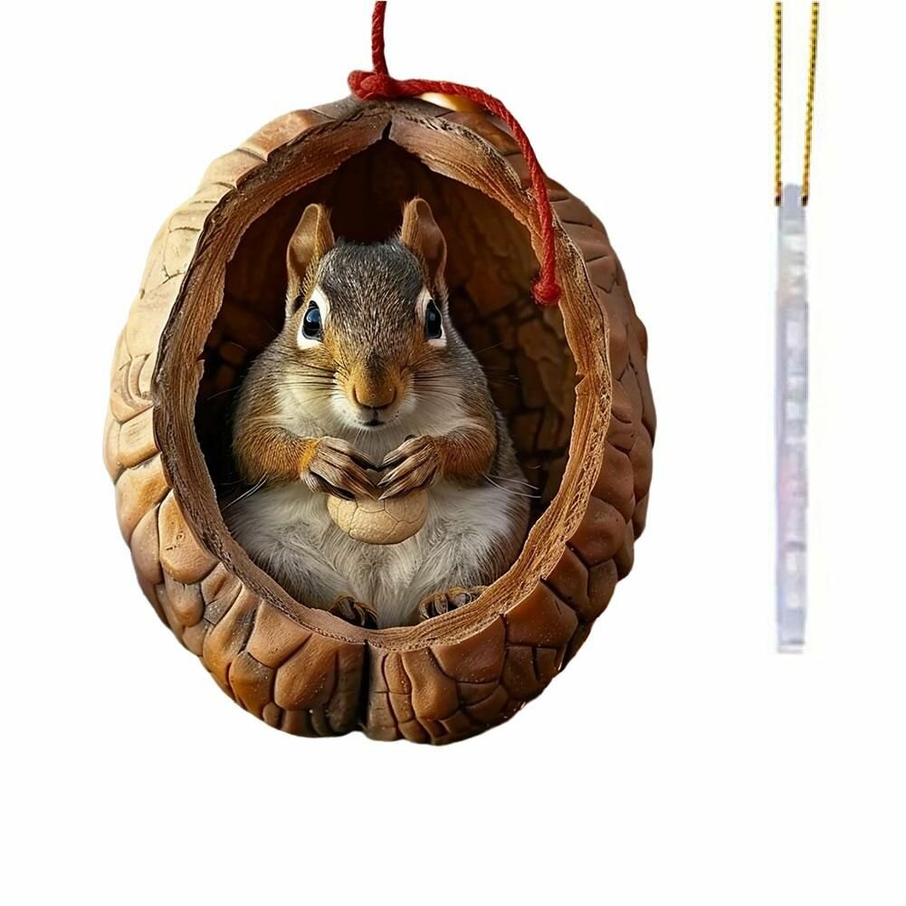 Рождественские украшения, милые 2D животные, праздничные украшения