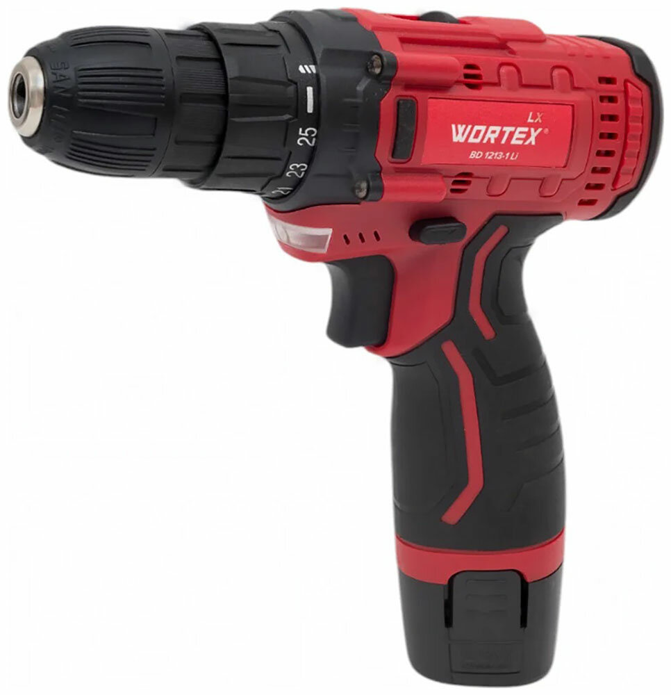Аккумуляторная дрель-шуруповерт Wortex LX BD 1213-1 Li, в коробке, 1х1.5 А*ч