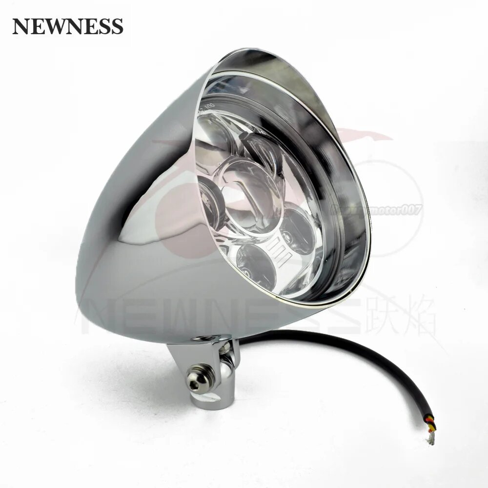Мото фара 6" LED Chrome для Harley Chopper