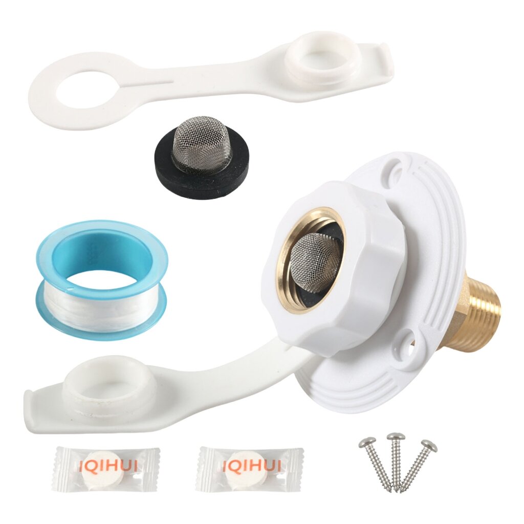 Городские Водозаборники Для Кемперов 3/4 Дюйма с Внутренним и 1/2 Дюйма с Наружным Латунными Фланцами NPT с Обратными Клапанами для Кемперов С Прицепом Marine