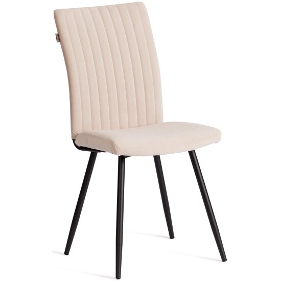 Стул обеденный Tetchair Monte Carlo TREND, велюр, бежевый/черный, 7, 49х51х93 см