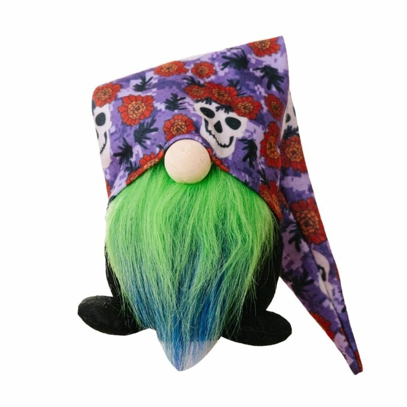 Украшение Безликой Куклы в шляпе с Принтом на Хэллоуин-Green Hu