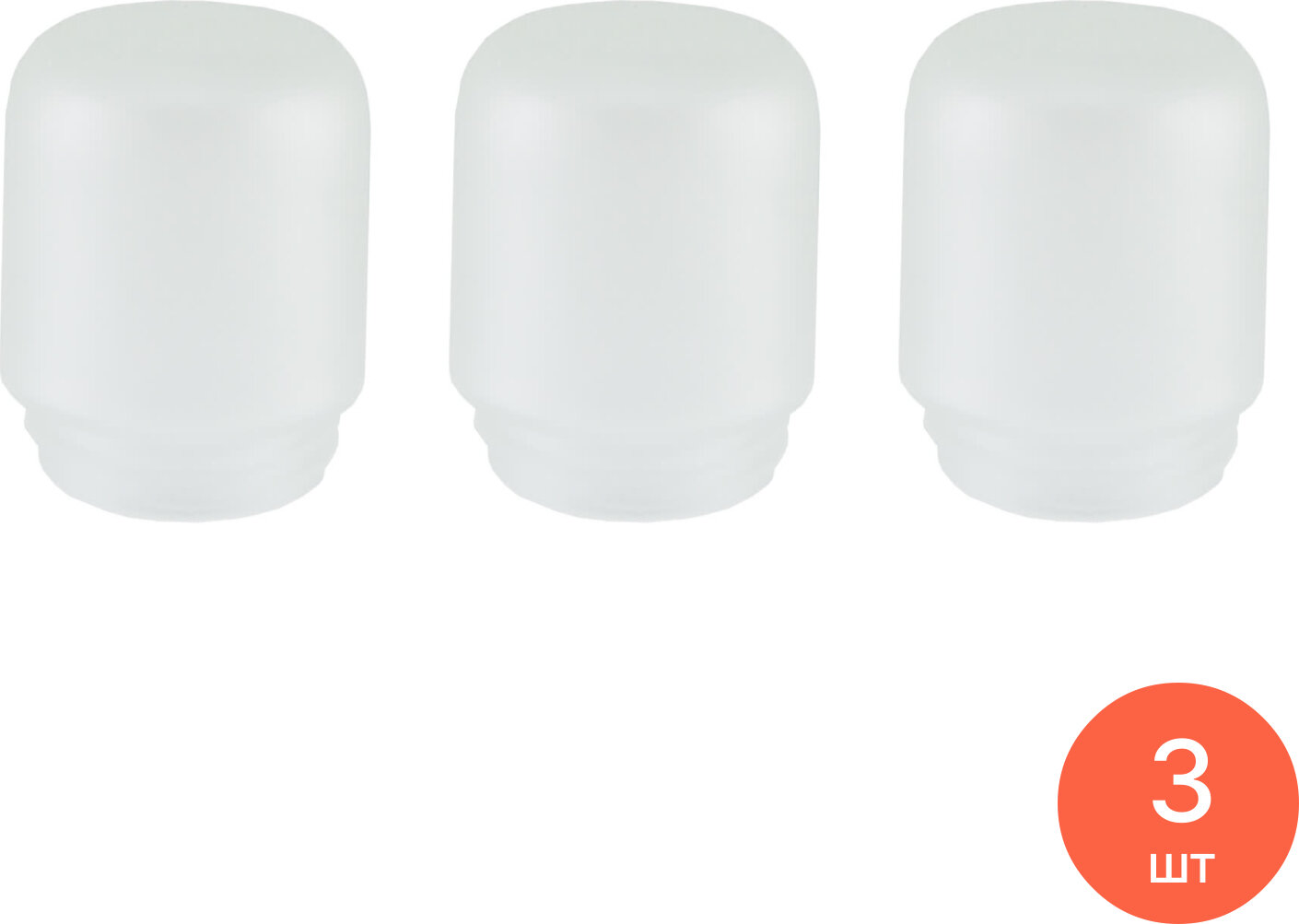 Рассеиватель TDM Electric / ТДМ Электрик для НПБ-400, стекло, прозрачный, размером 80×80×210мм / освещение (комплект из 3 шт)