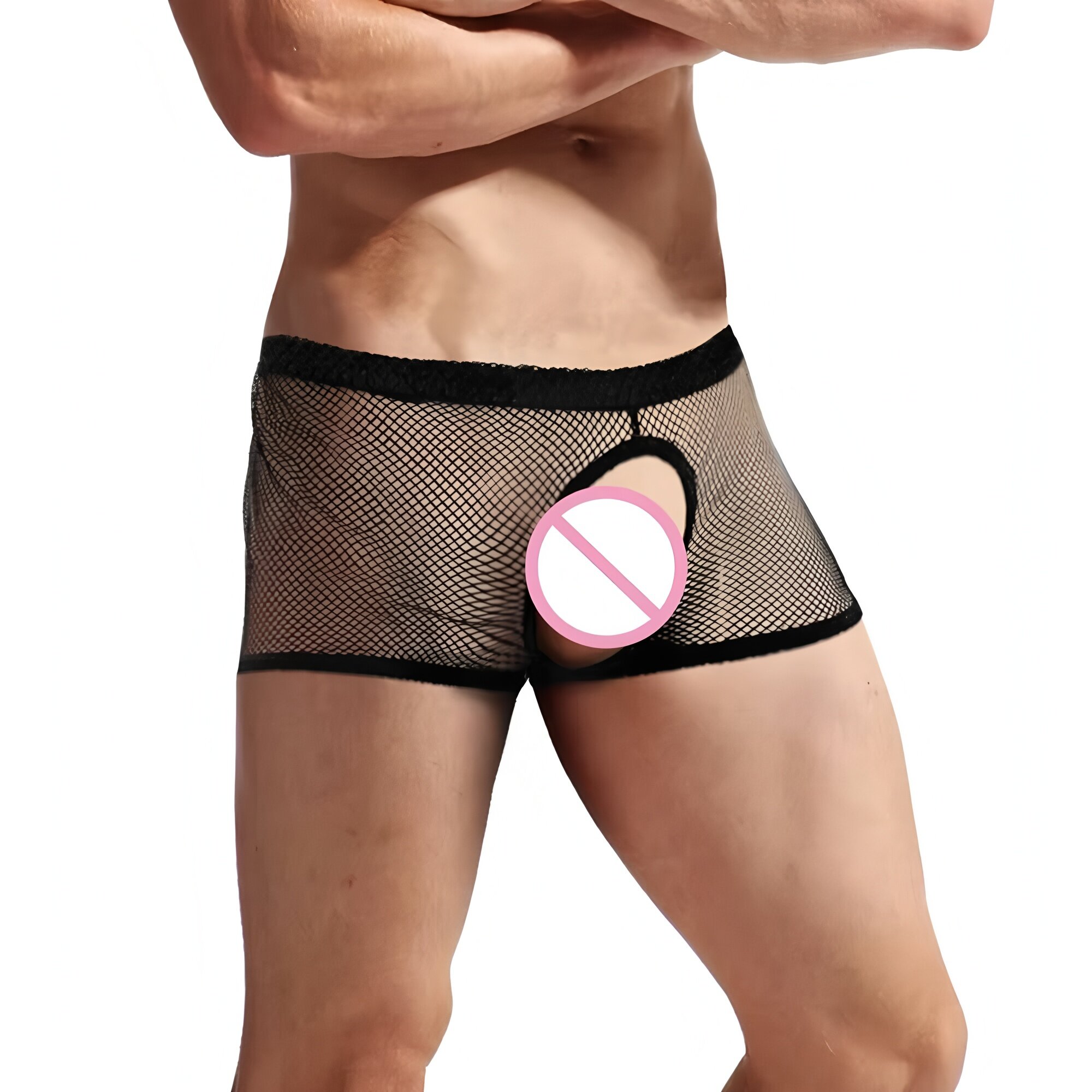 Трусы мужские "Трусики", сетка, эротическое белье, размер 46-52