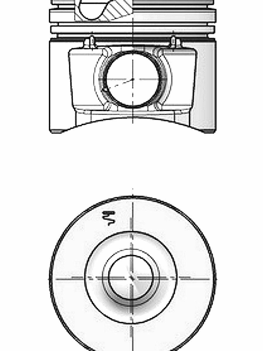 Поршнекомплект Deutz D2011L2/L3 Euro3 d.94.0 STD KS