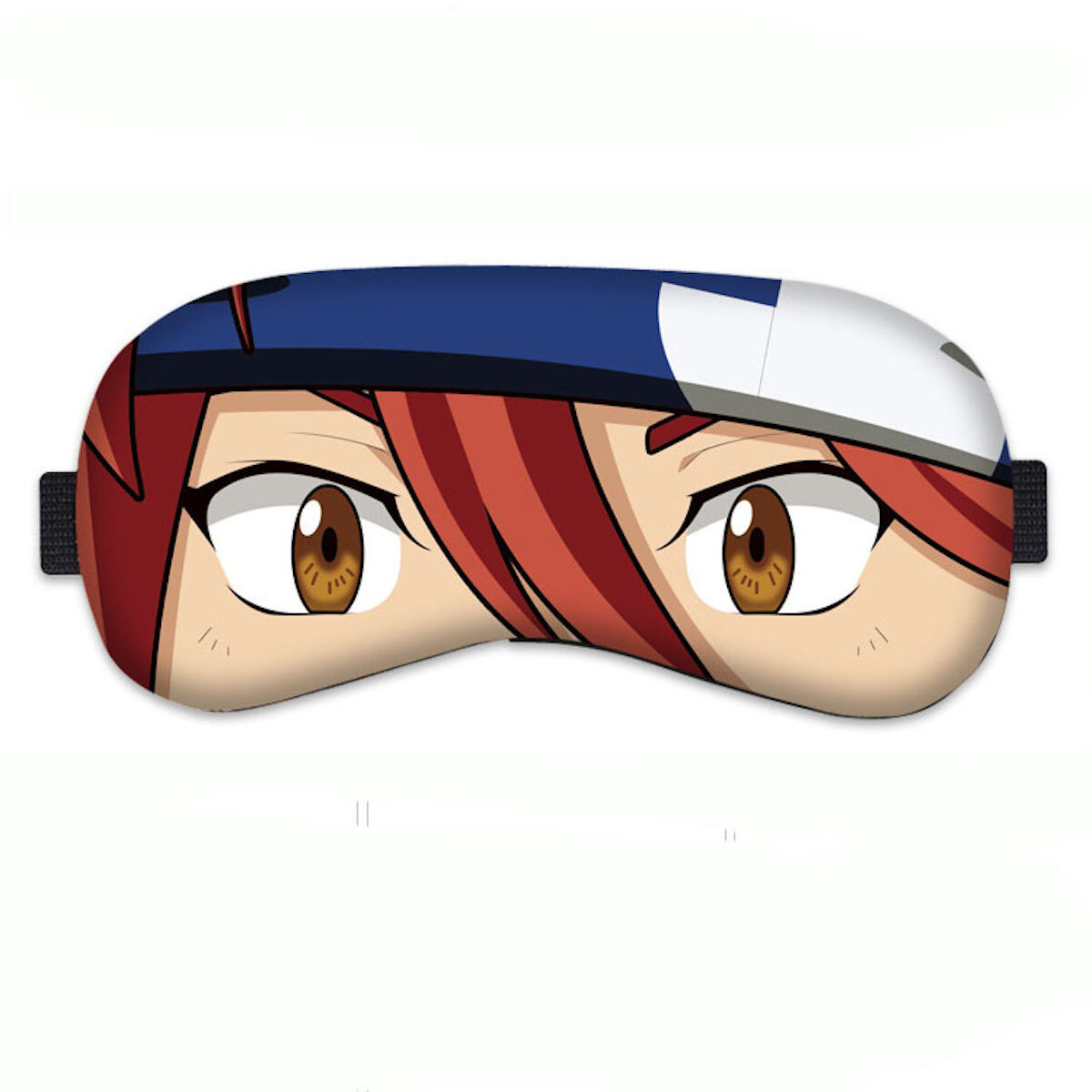 Аниме-маска для сна SK8, супер мягкая, черная, с регулируемыми ремешками для сна.