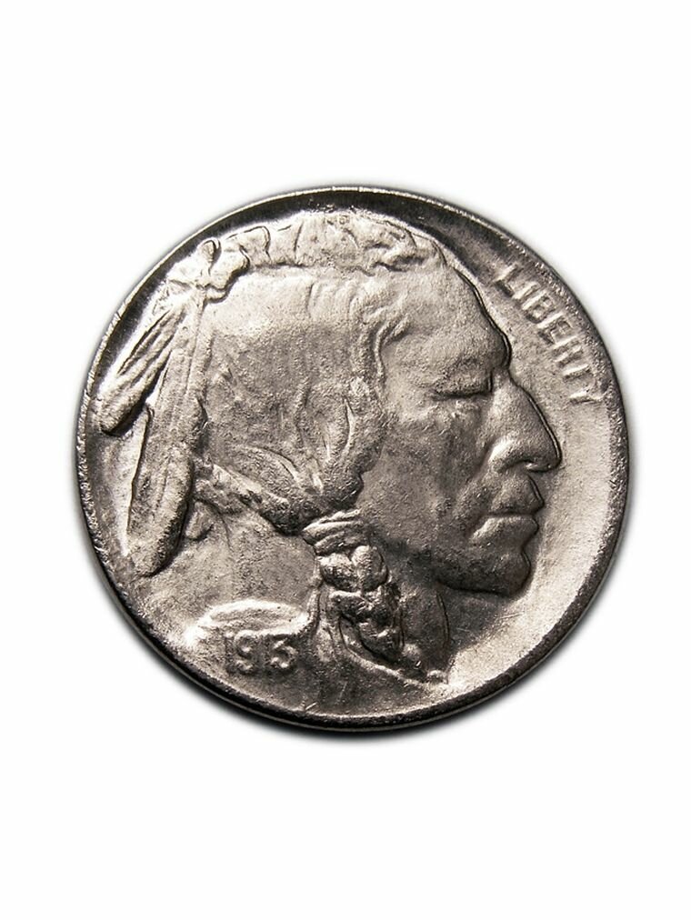 5 центов Индеец Five Cents 1913 года медно-никелевый сплав UNC сувенирная копия монеты, нумизматика, деньги для коллекции