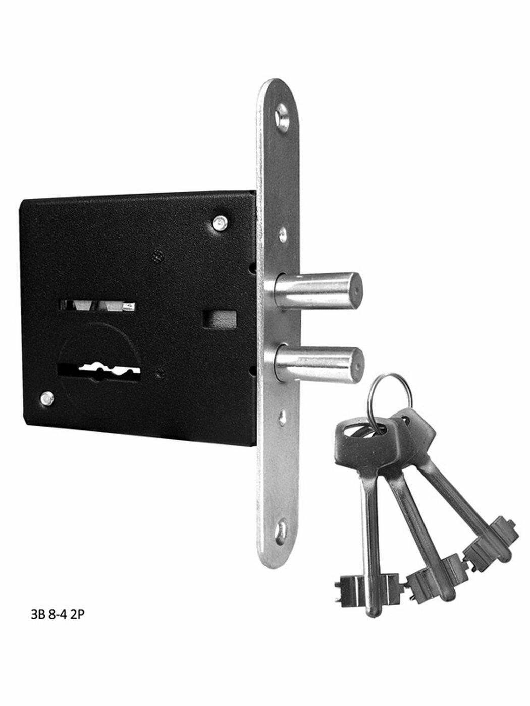 Замок Omega (Омега) врезной сувальдный ЗВ8-4 2Р, 3 кл.