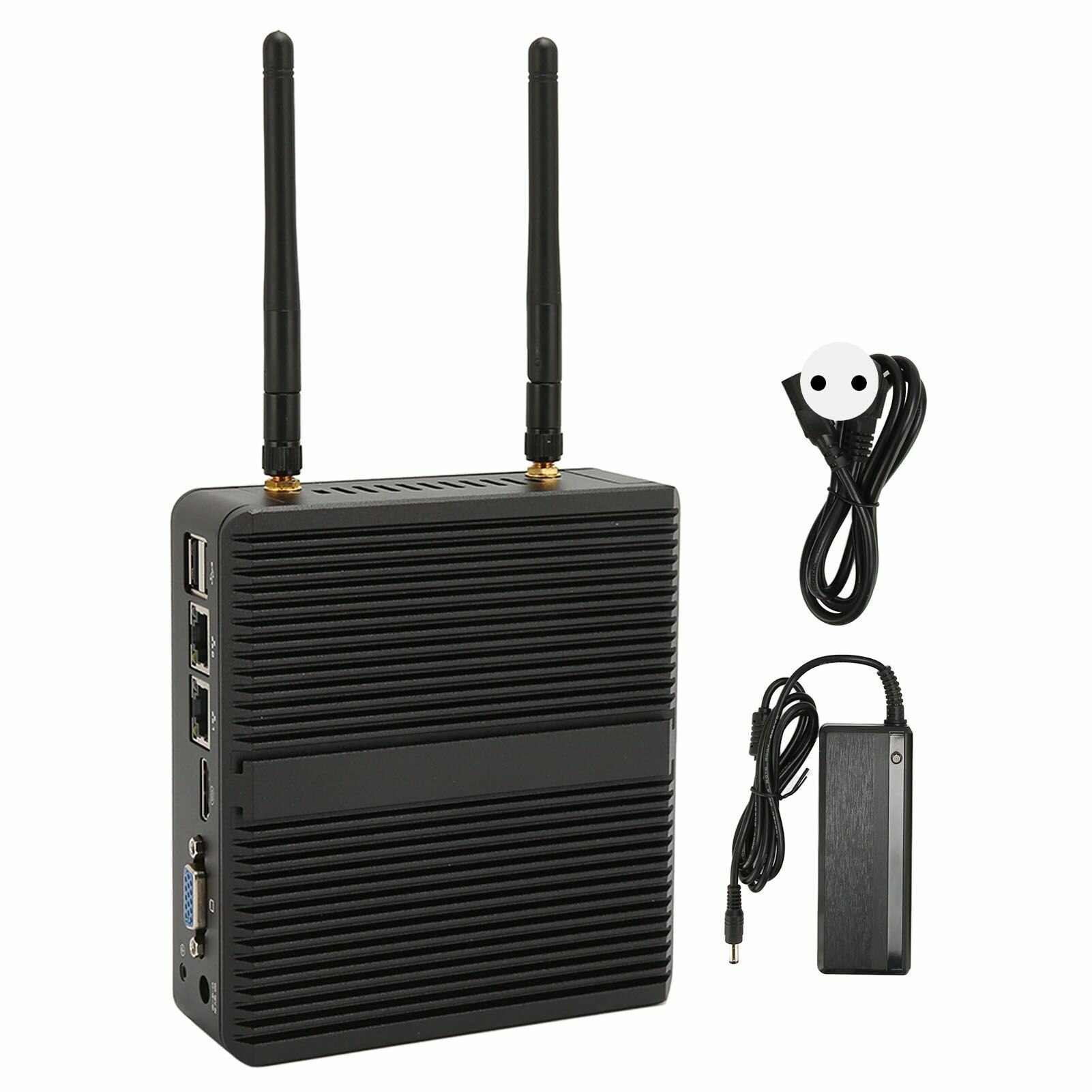 Mini-PC J4125 DDR4 8Г, безвентиляторный, 2xGbE, 256Г SSD, 100-240В EU