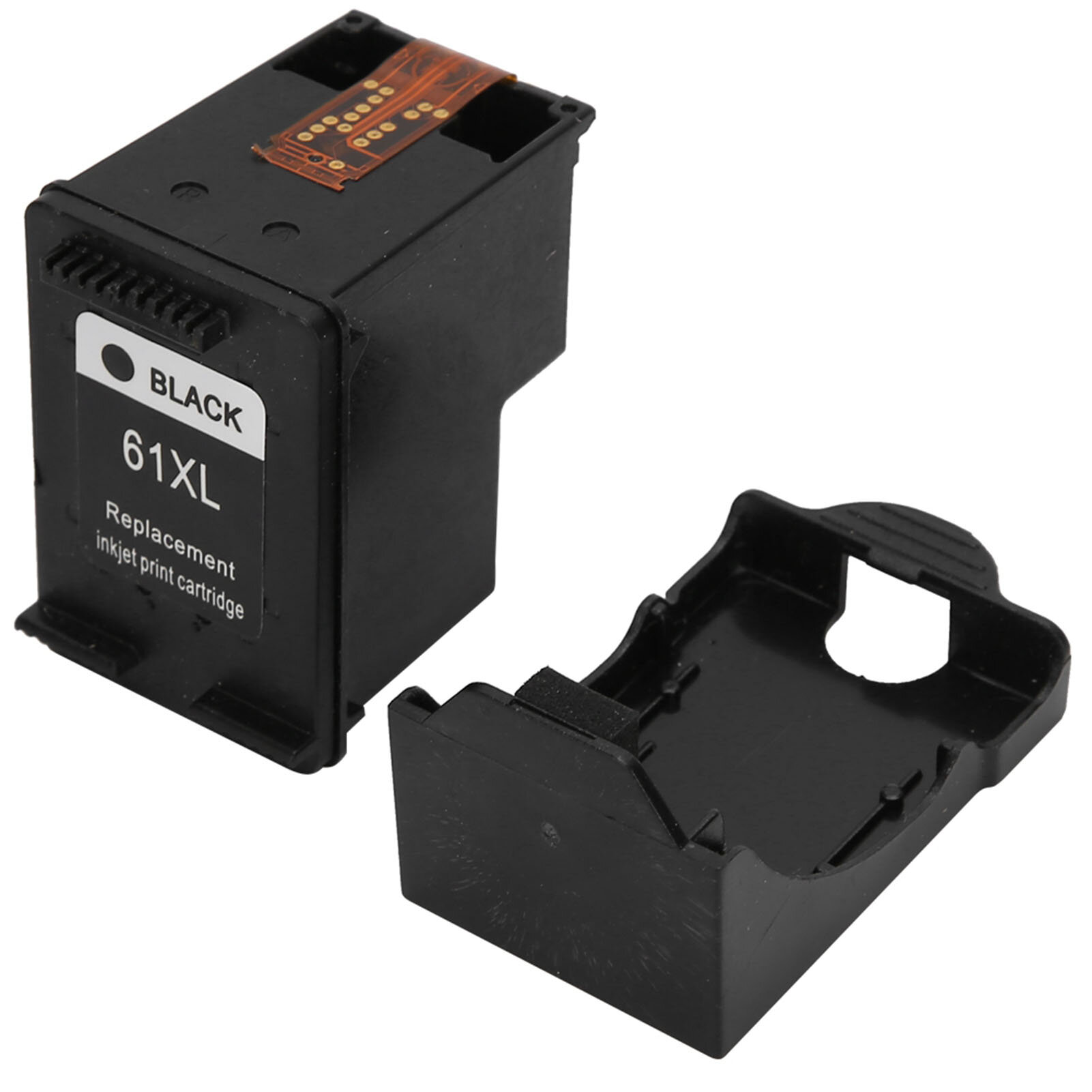 Аксессуары для принтера HP61xl 1000 1050 2000: чернильный картридж с защитным зажимом сопла, черный.