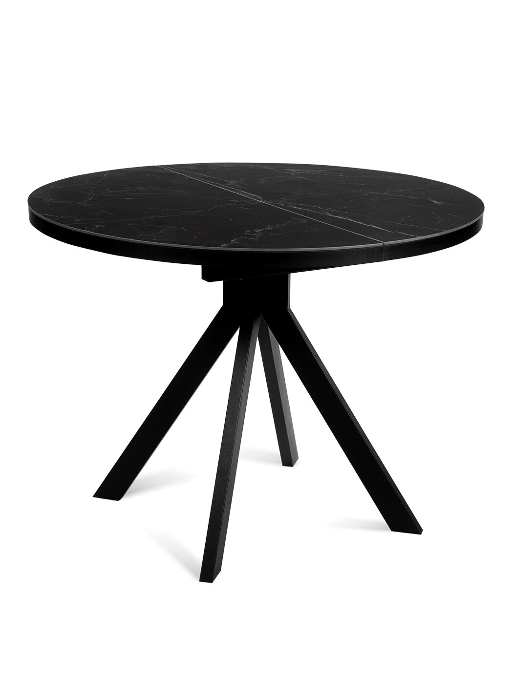 Стол керамический раздвижной OSAKA 100 NERO CER+, 100(+35)х100см (керамика/черный)