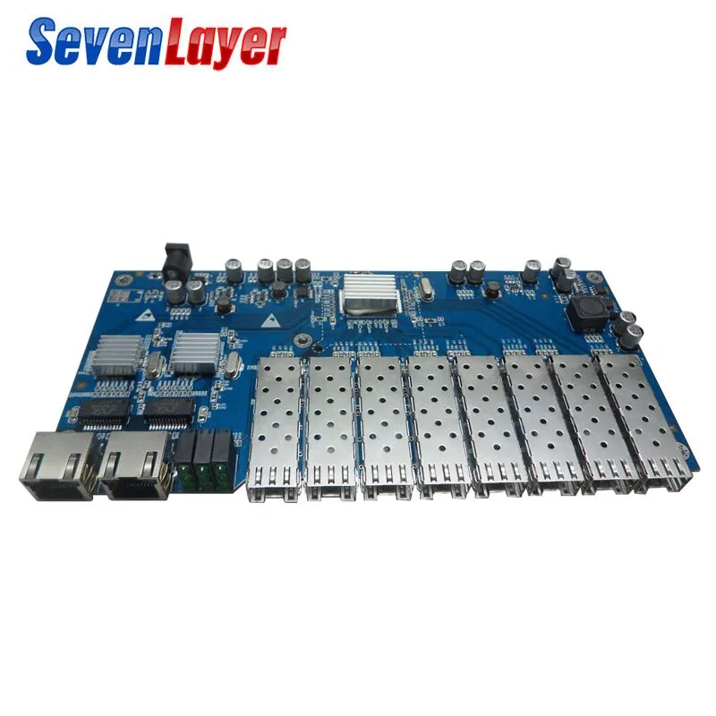 Оптоволоконный коммутатор Sevenlayer JYD-8G2E, без блока питания, Color: without power supply