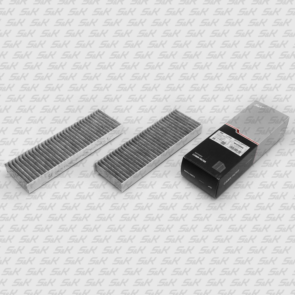 Фильтр салона угольный, комплект из 2 штук для Ситроен Берлинго 2008-, C4 Пикассо 2006, Пежо 3008 2009, 5008 Партнер 2008 Citroen Berlingo Picasso Peugeot Partner Артикул SKCF1039C производителя S&K