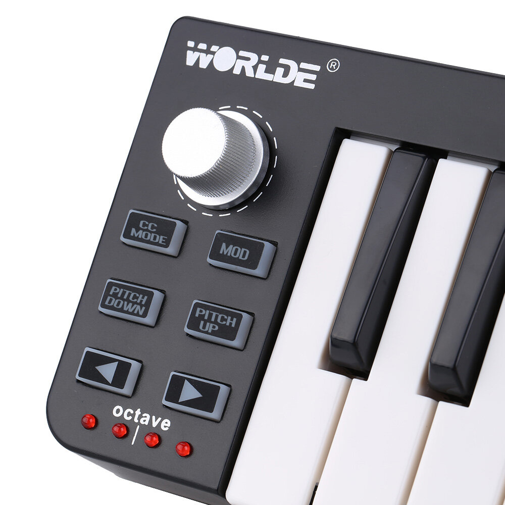 Портативная клавиатура WORLDE Easykey.25, мини-контроллер USB MIDI на 25 клавиш