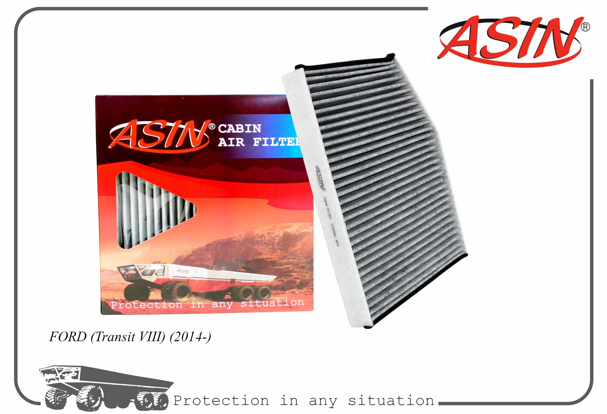 Фильтр салонный угольный для Форд Транзит 8 ASIN. FC2838C ASIN