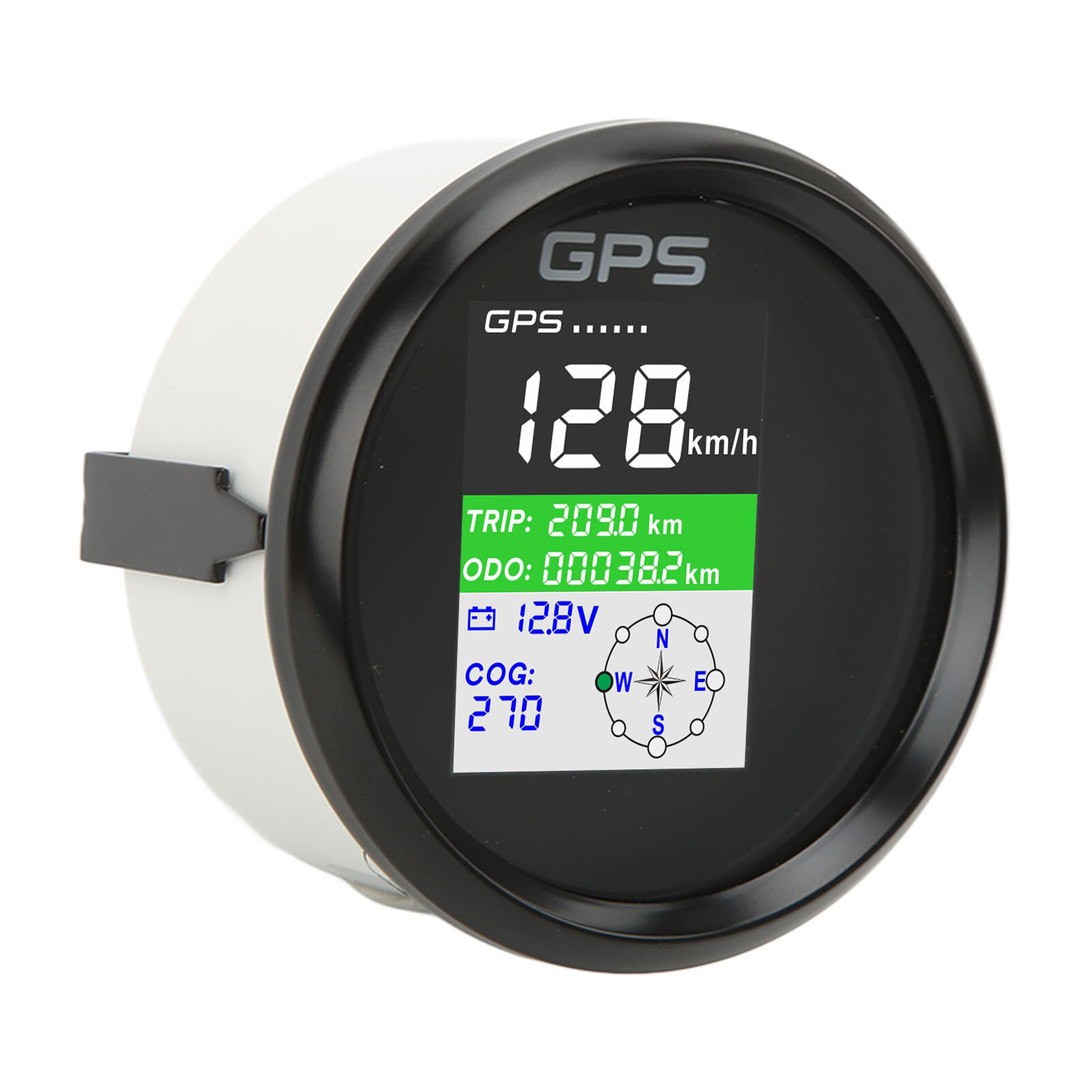 85 мм GPS-спидометр, км/ч, узел, миль в час, DC9‑32 В, TFT-экран, IP67, водонепроницаемый датчик скорости, универсальный для автомобилей, мотоциклов, лодок, черный циферблат, черная крышка