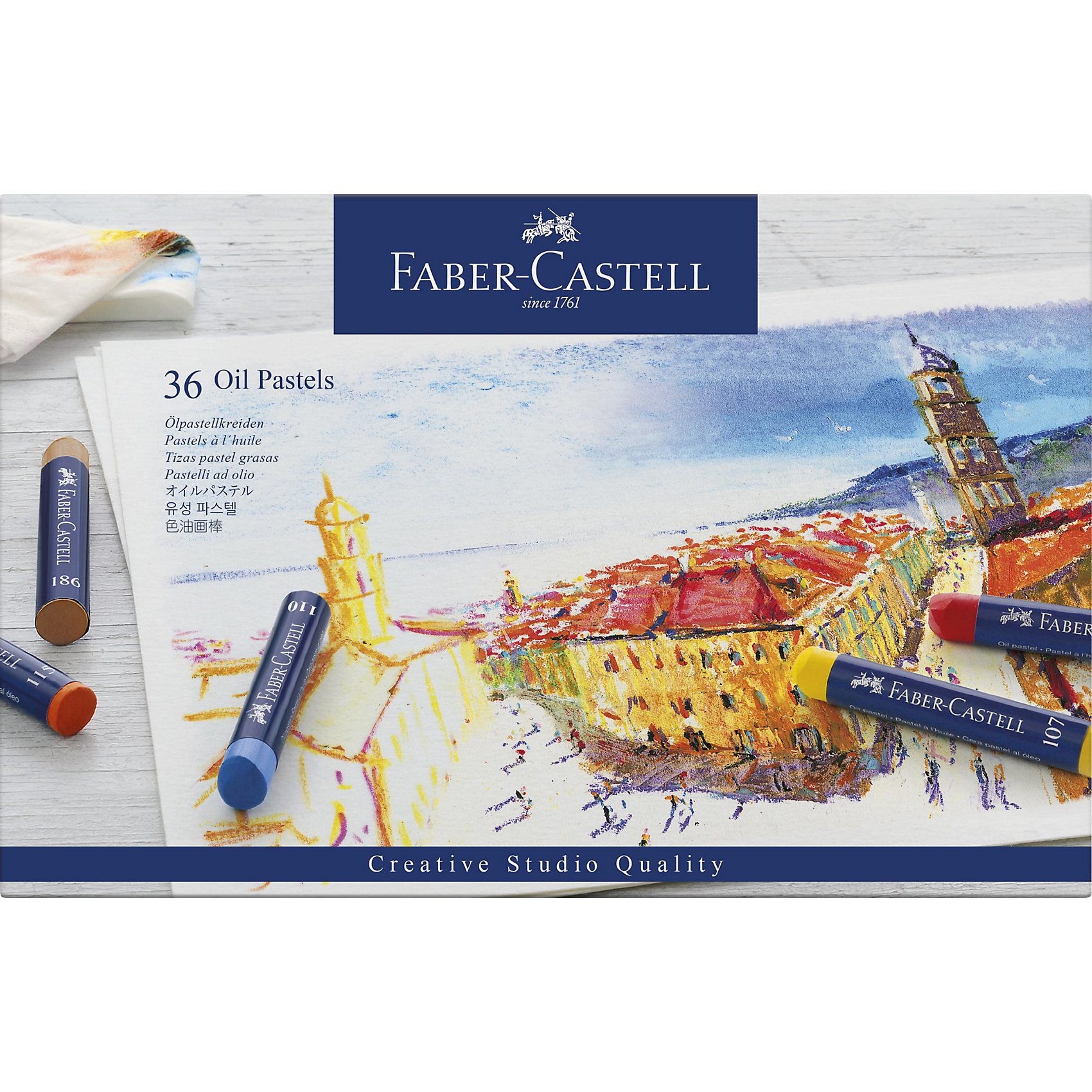 Пастель масляная Faber-Castell "Oil Pastels", 36 цветов, картон. упаковка, 127036