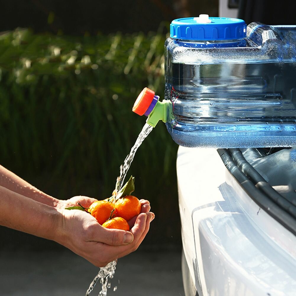 Канистра для воды 5.5L из пищевого пластика, герметичная с ручкой, для дома, пикников, походов и автопутешествий — фото 1