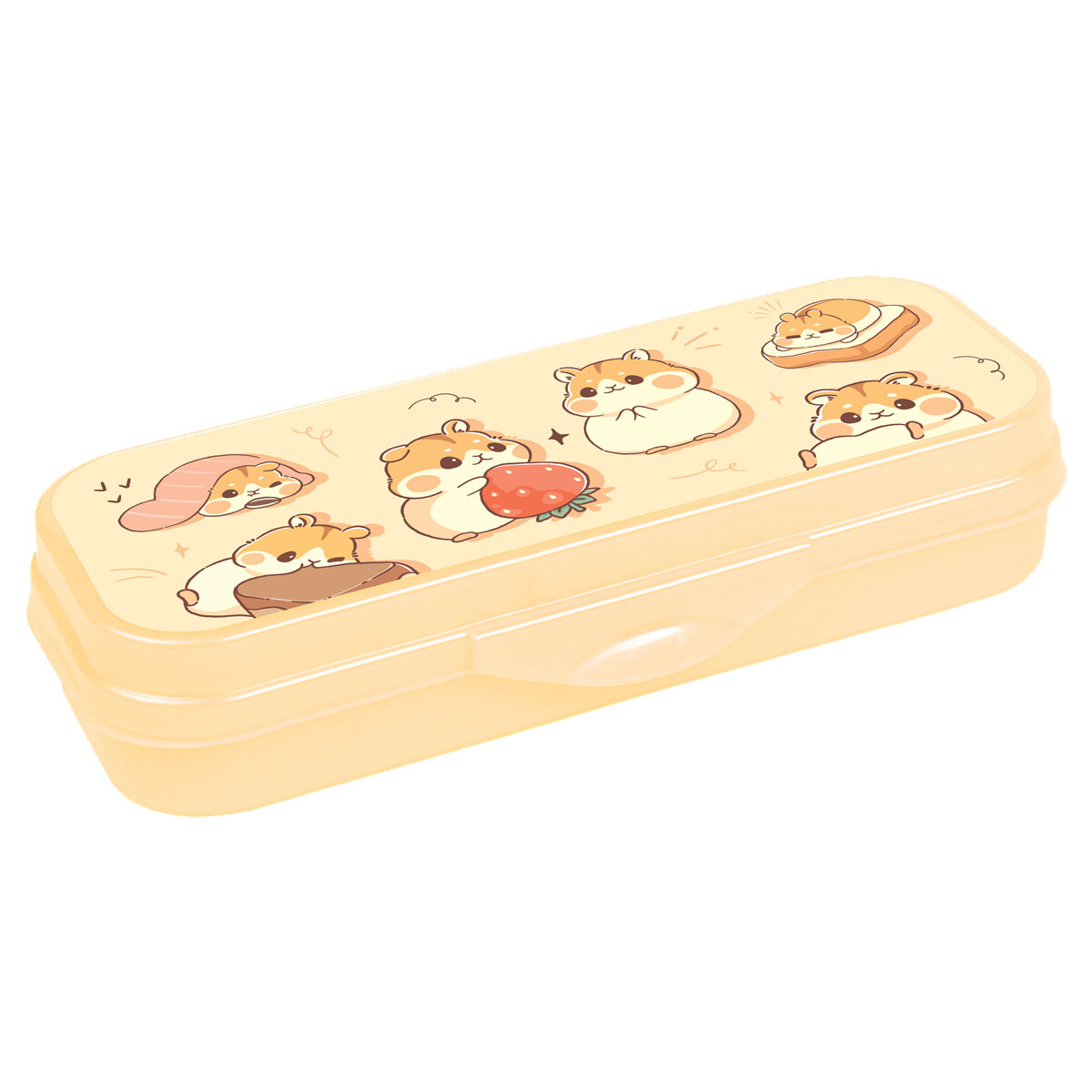 7 шт. Пенал-футляр, 215*90*43 СТАММ "Хомяки", бежевый