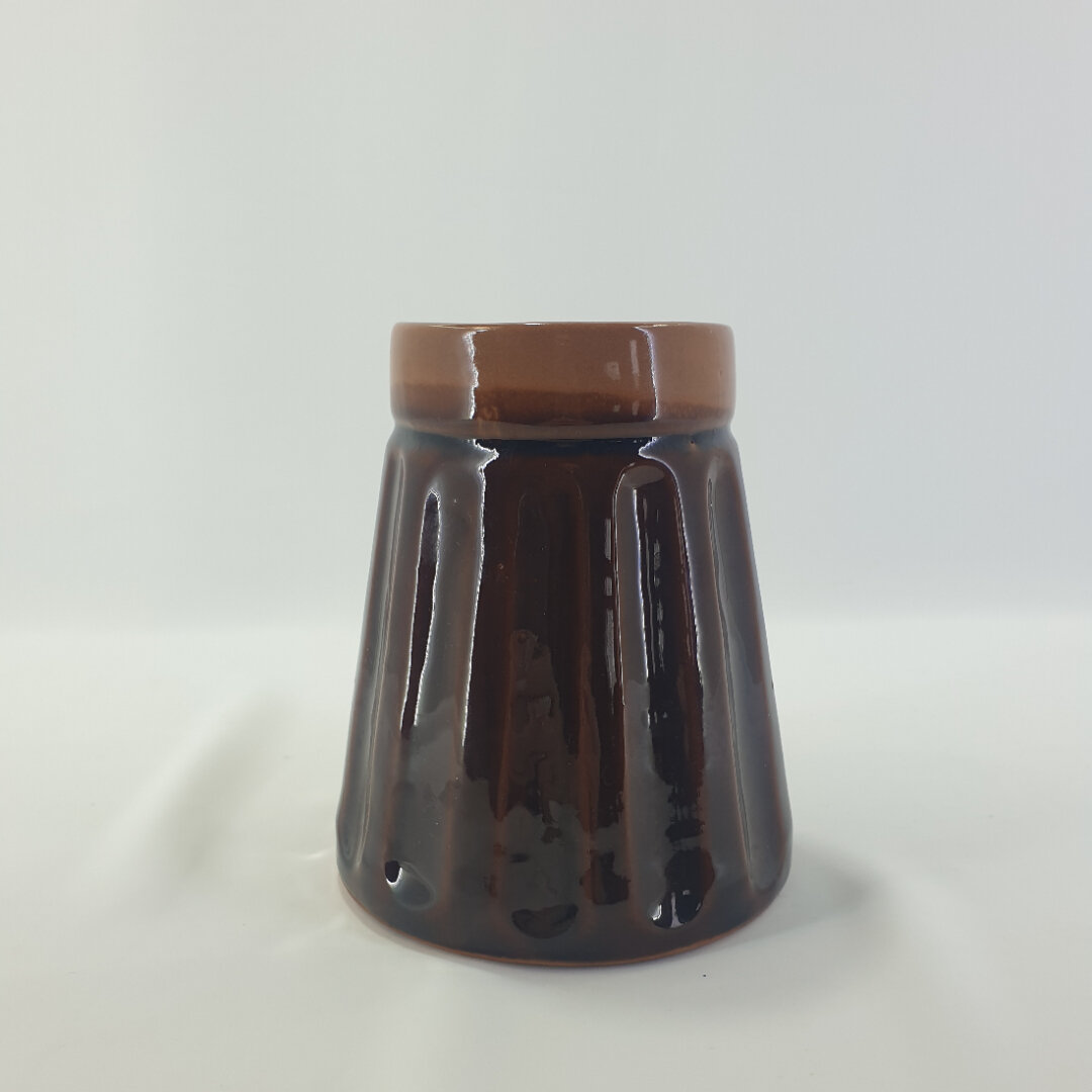 Ваза для цветов "Вертикаль", Орловская фабрика керамических изделий, высота 14 см, СССР