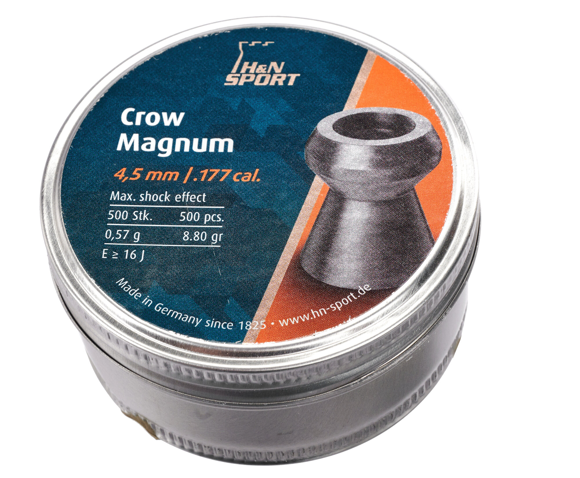 Пули пневматические H&N Crow Magnum 4.5 мм (500 шт, 0.57 г)