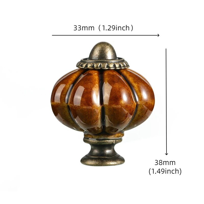 Керамические ручки для шкафов Coffee Brown