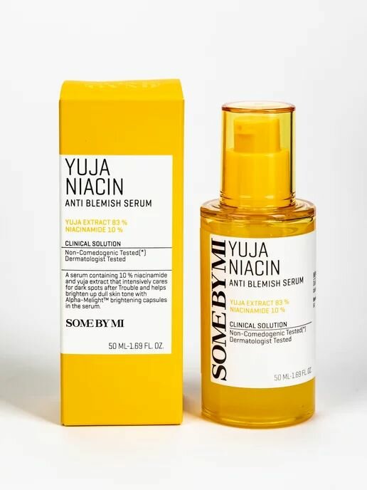 SOME BY MI Сыворотка для проблемной кожи с экстрактом юдзу и ниацинамидом YUJA NIACIN ANTI-BLEMISH SERUM 50мл