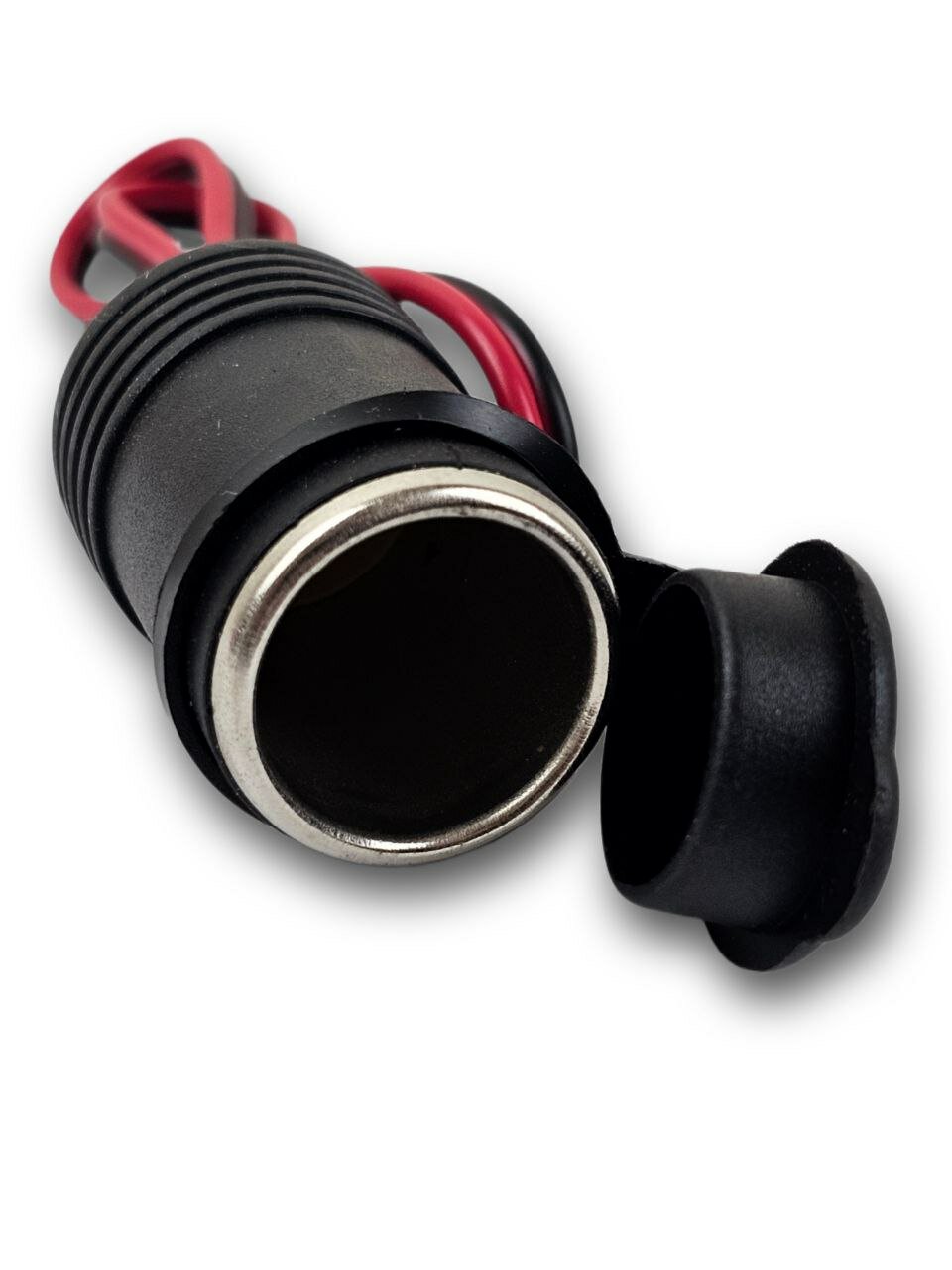 Разъем автоприкуривателя "гнездо" пластик с кабелем 2х0.75, 0.3 м