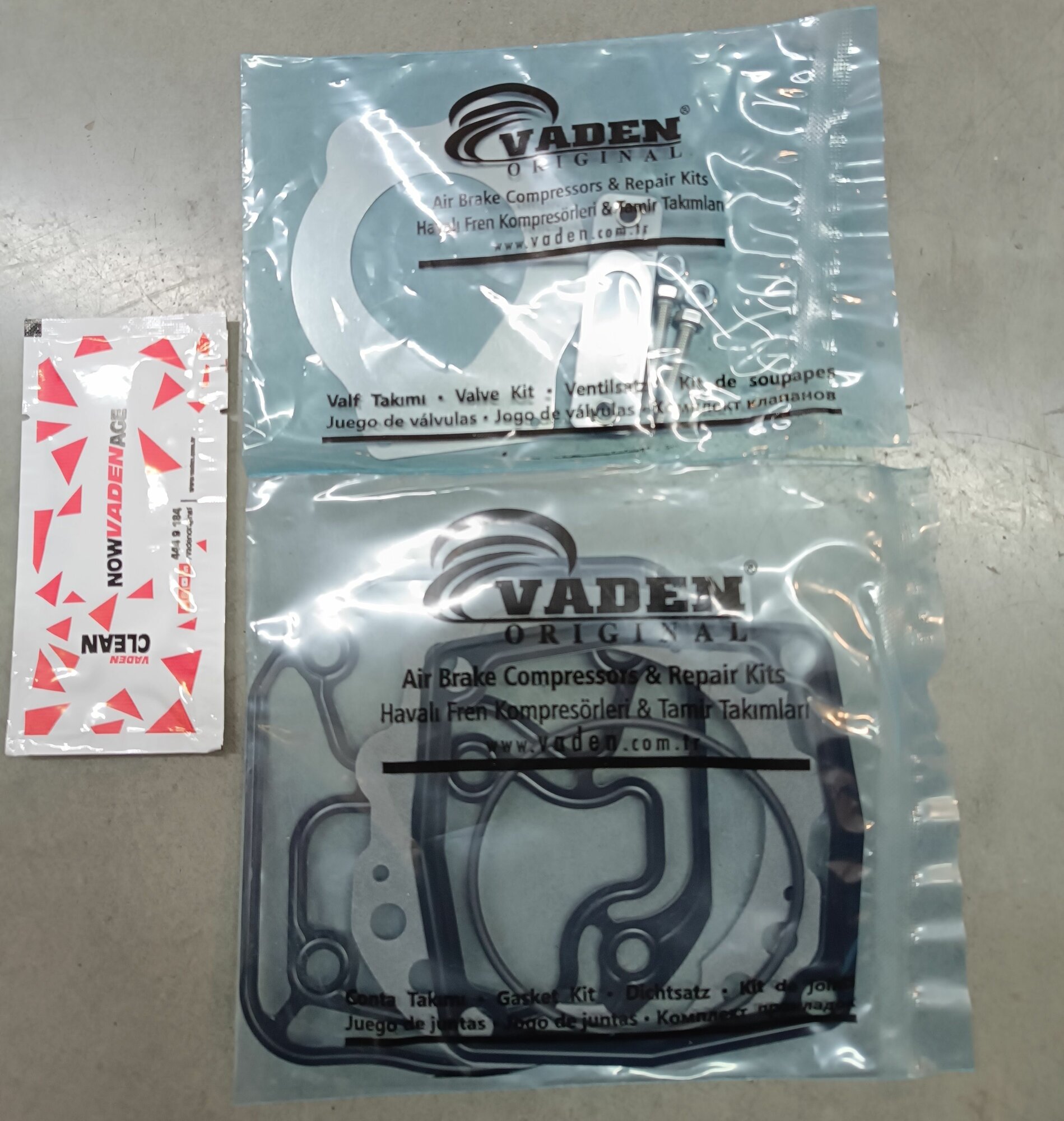 Ремкомплект компрессора прокладки, клапаны MAN TGA , арт. 1200030100 Vaden original