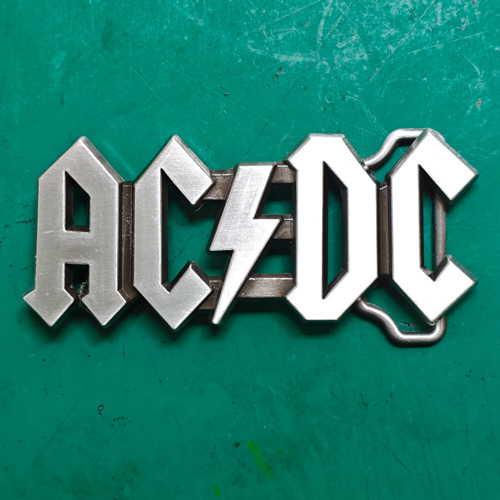 Пряжка для ремня 40 мм с музыкальная группа "AC/DC" бляха на ремня мужская