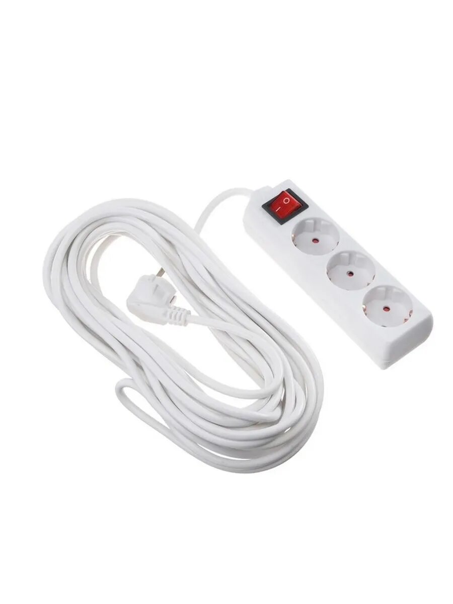 Удлинитель с защитой и выключателем 10 м