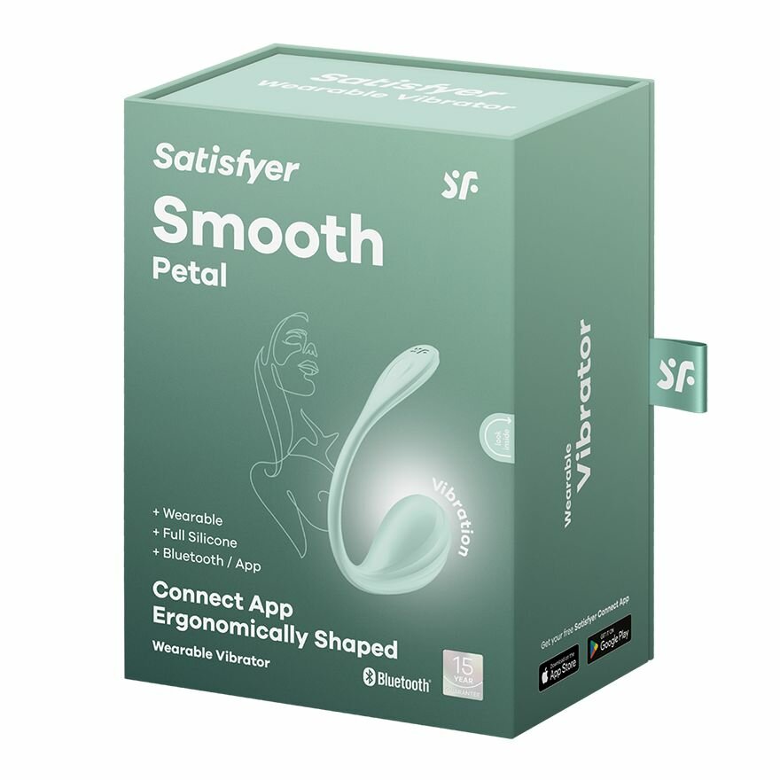 Виброяйцо Satisfyer Smooth Petal, для женщин, водонепроницаемое, с вибрацией