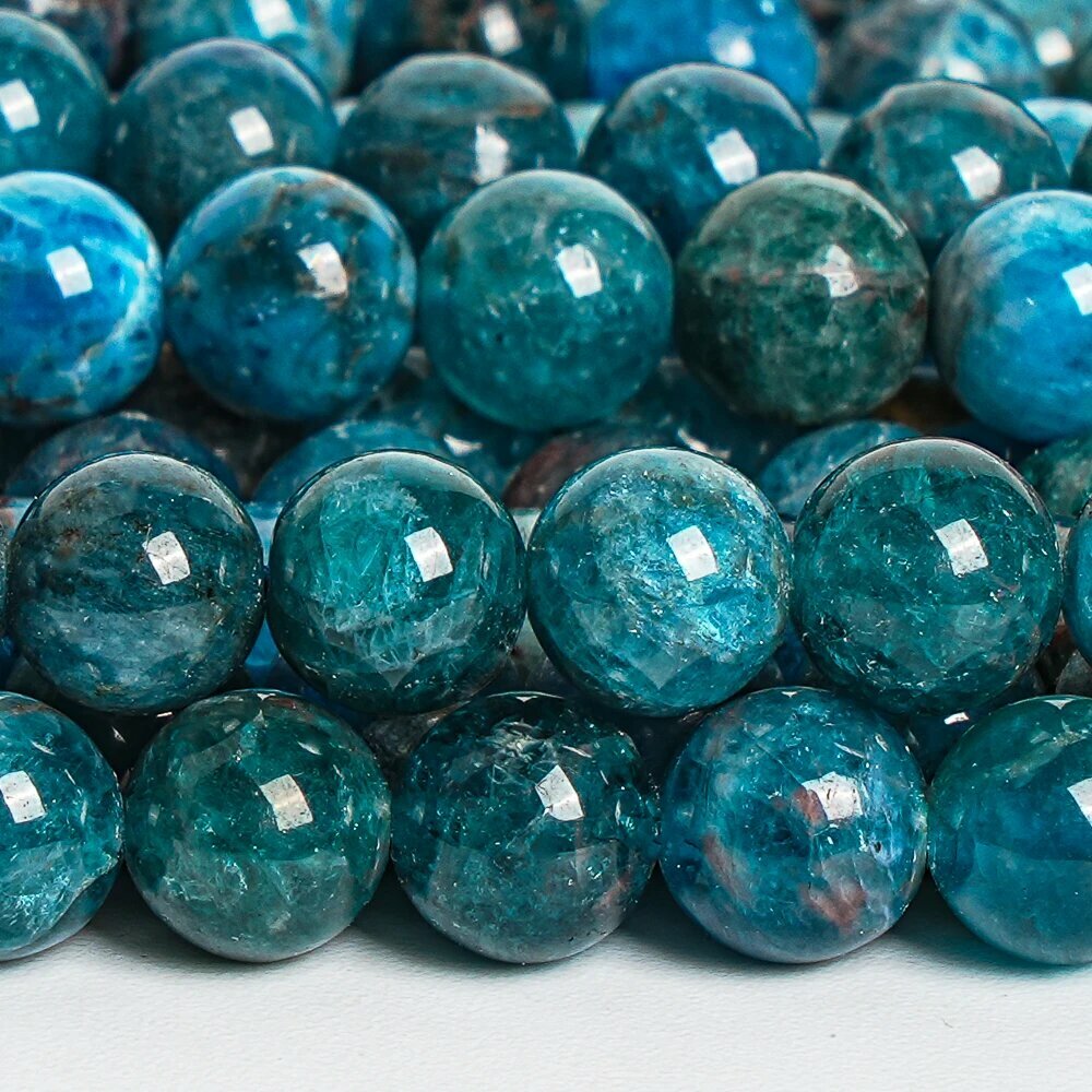 Синие апатит бусины 6/8 мм 6mm apr. 63 beads