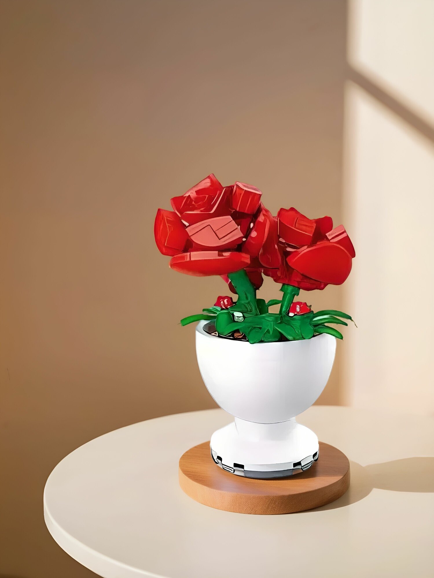 Конструктор пластиковый Цветы в горшочке, Розы